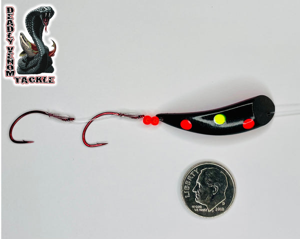 "TASMANIAN CUT PLUG" BLACK MAMBA - PREMIUM RIGGED – Deadly Venom Tackle
