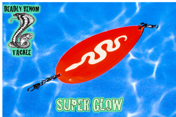 ARROW FLASH DODGER - "FLAMETHROWER" SUPER GLOW – Deadly Venom Tackle