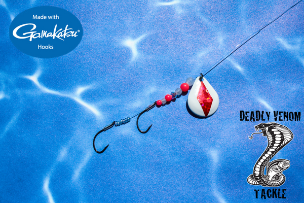 DIAMONDBACK SPINNER - UV WHISPER PINK STRIKER – Deadly Venom Tackle